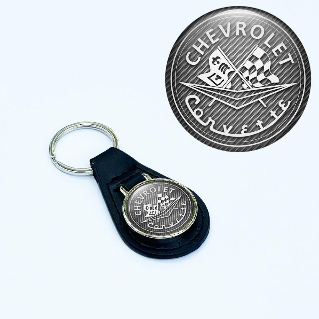 Chevrolet Leather Keychain Corvette/key Fob for Car Key or Home Keys ...