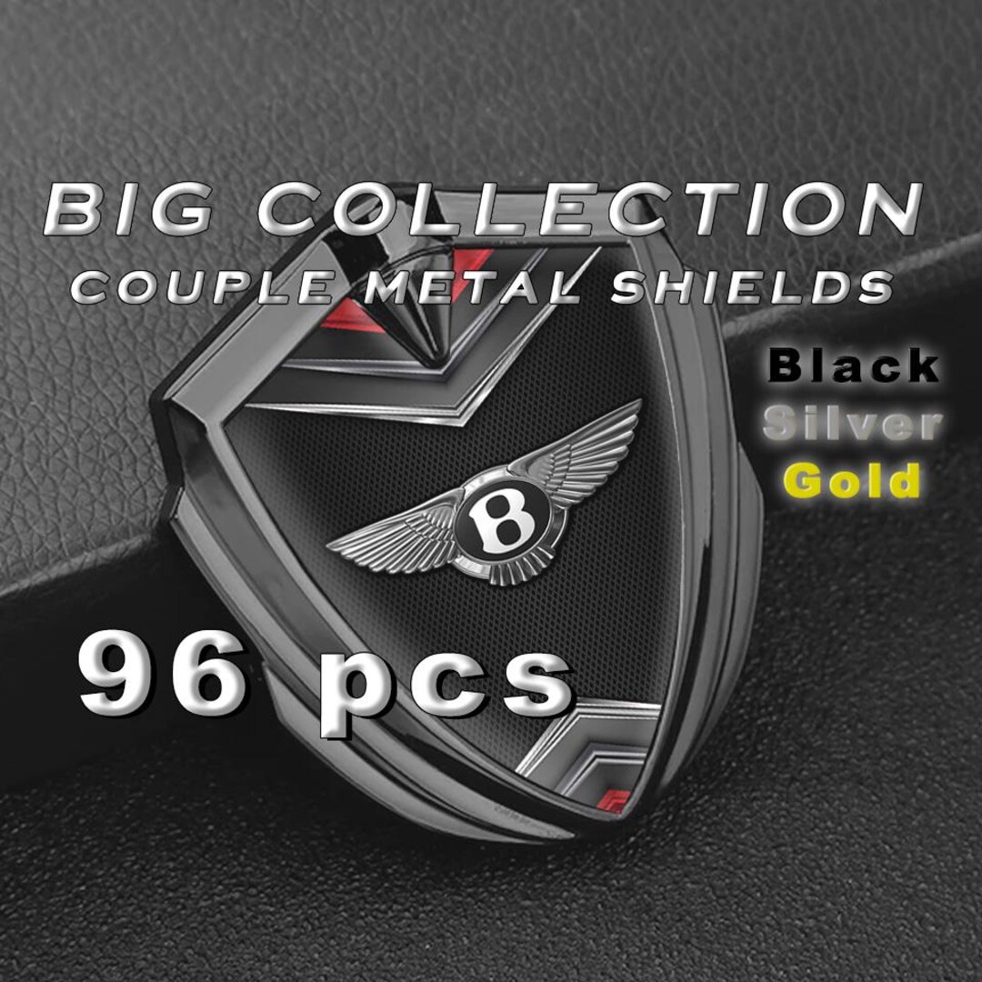 Bentley Collection Metal Shield Domed Epoxy Resin Logo/high Quality ...