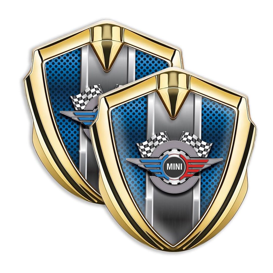 Mini Cooper 2 Metal Shields With Domed Epoxy Resin Logo /high Quality ...
