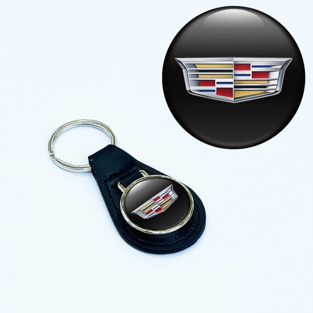Cadillac Leather Keychain Cadillac for Car Key and Home Keys/domed Logo ...