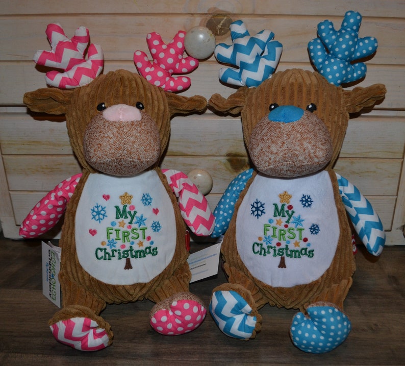 Personalized Keepsake Stuffed Animal Birth Square Plush | Etsy