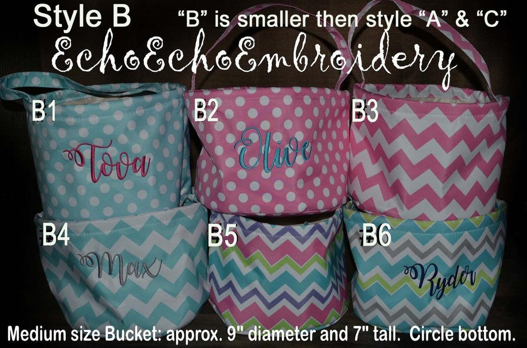 Easter Basket, Tote Bag, Bucket Tote, Toy Bucket, Beach Tote, Gift Bag ...