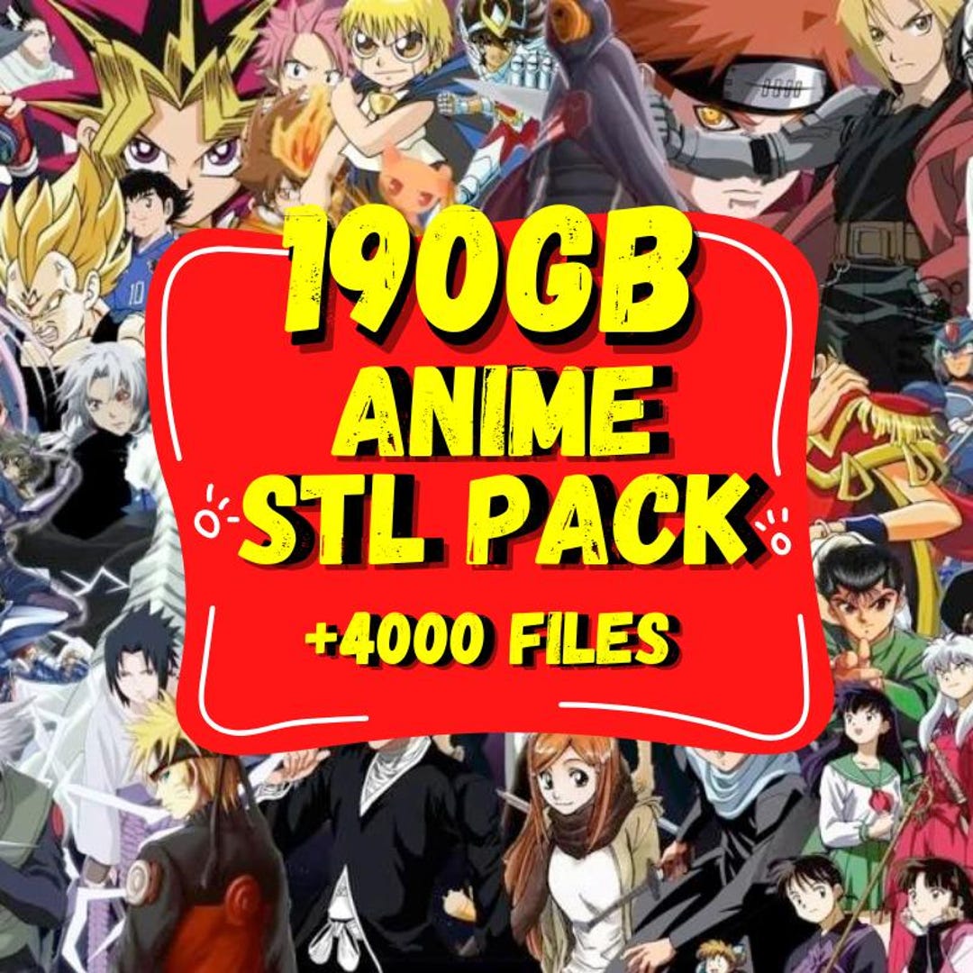 Anime STL Pack 190GB - Etsy