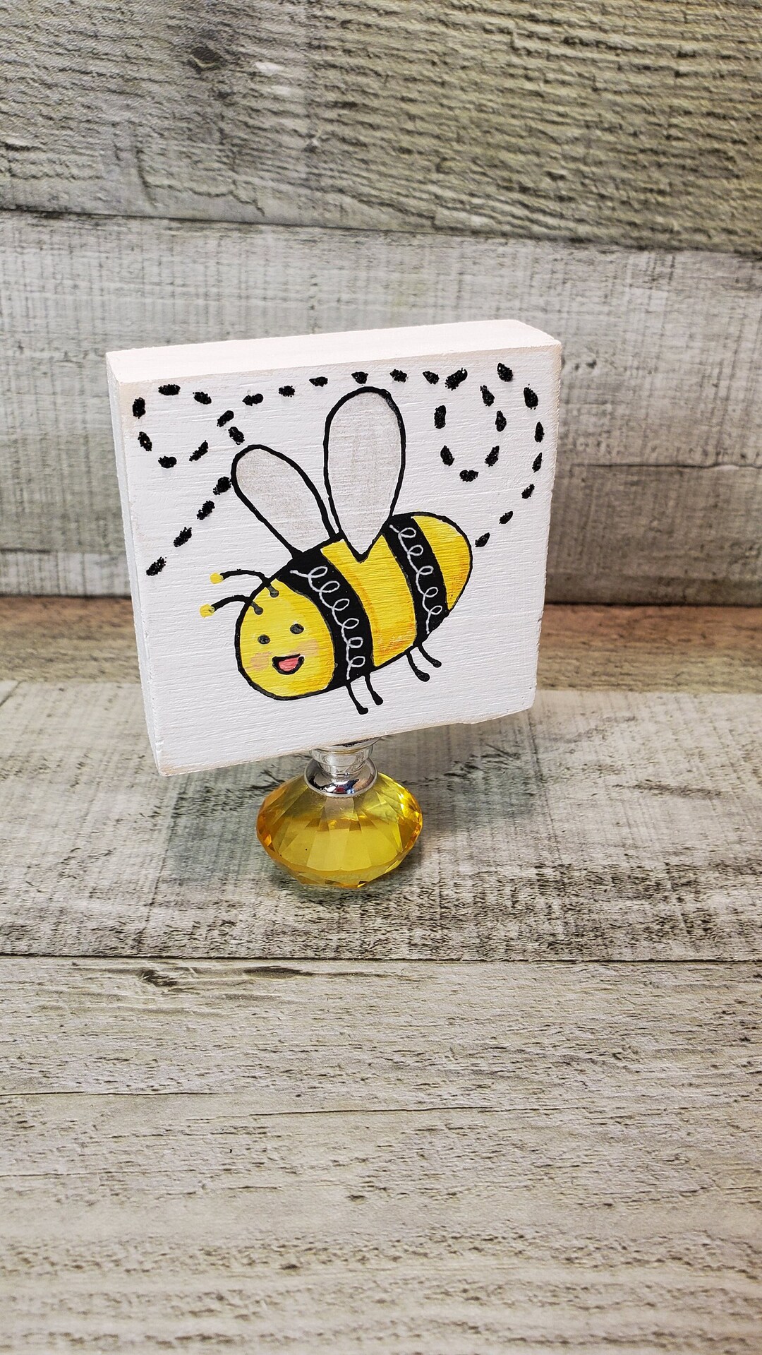Mini Bee Art Block, Bee Shelf Sitter, Bee Tiered Tray, Bee Home Decor ...