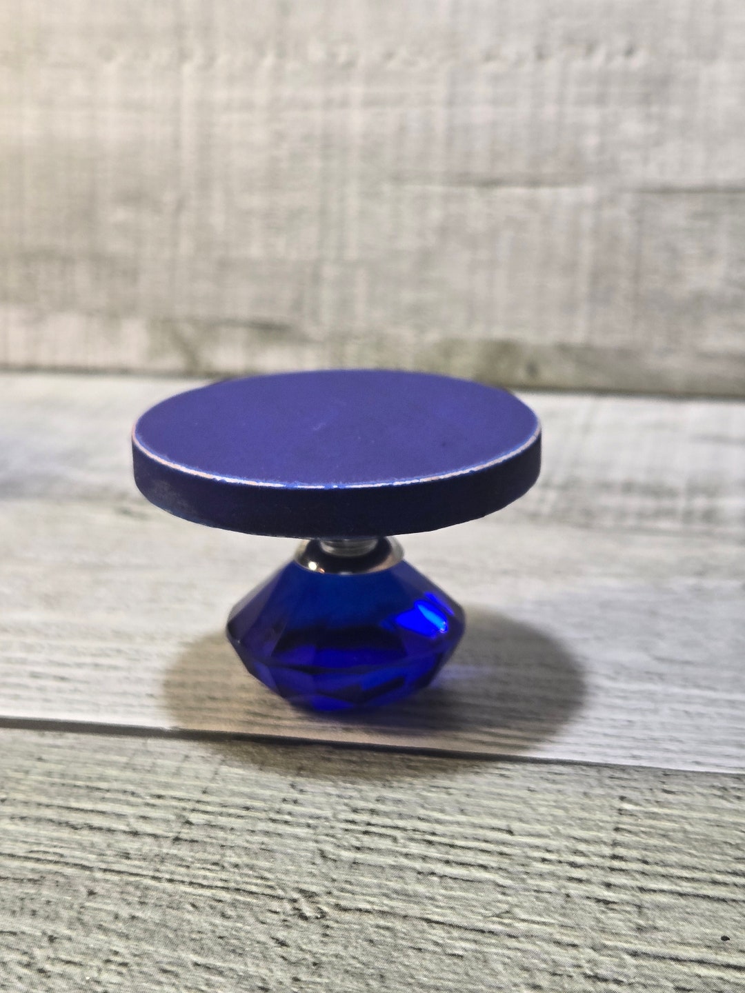 Blue Itty-bitty Pedestal, Round Riser, Mini Decor, Mini Tiered Tray ...