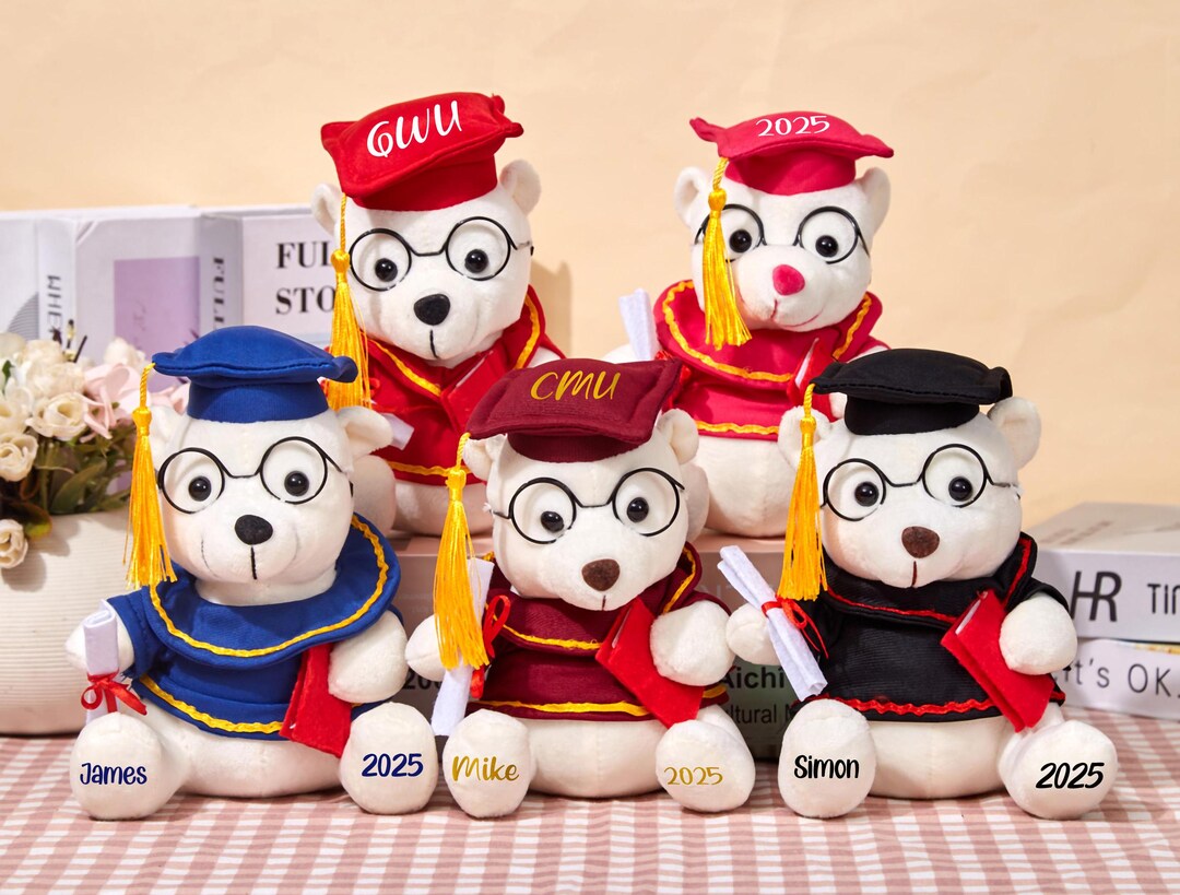 Custom Graduation Teddy Bear 2025,graduation Cap Toy,preschool ...