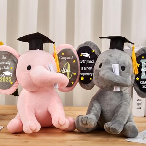 Personalized Graduation Elephant,graduation Elephant Stuffed Anima ...