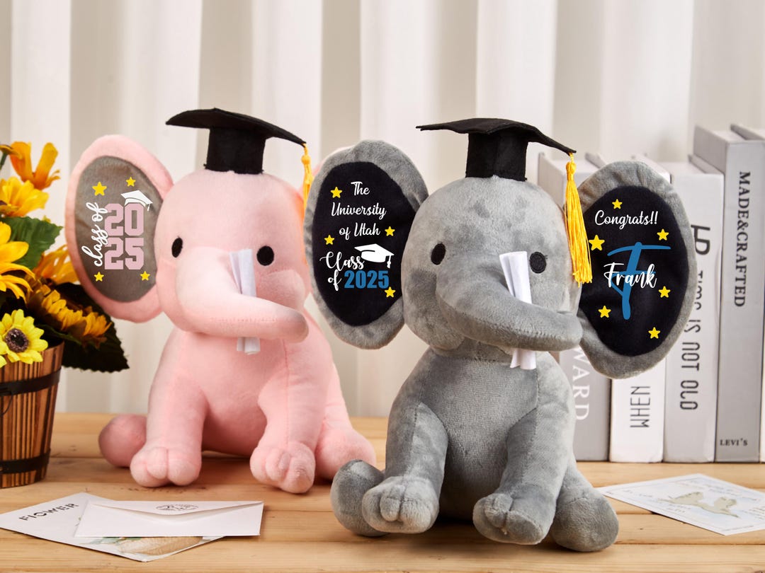 Personalized Graduation Elephant,graduation Elephant Stuffed Anima ...