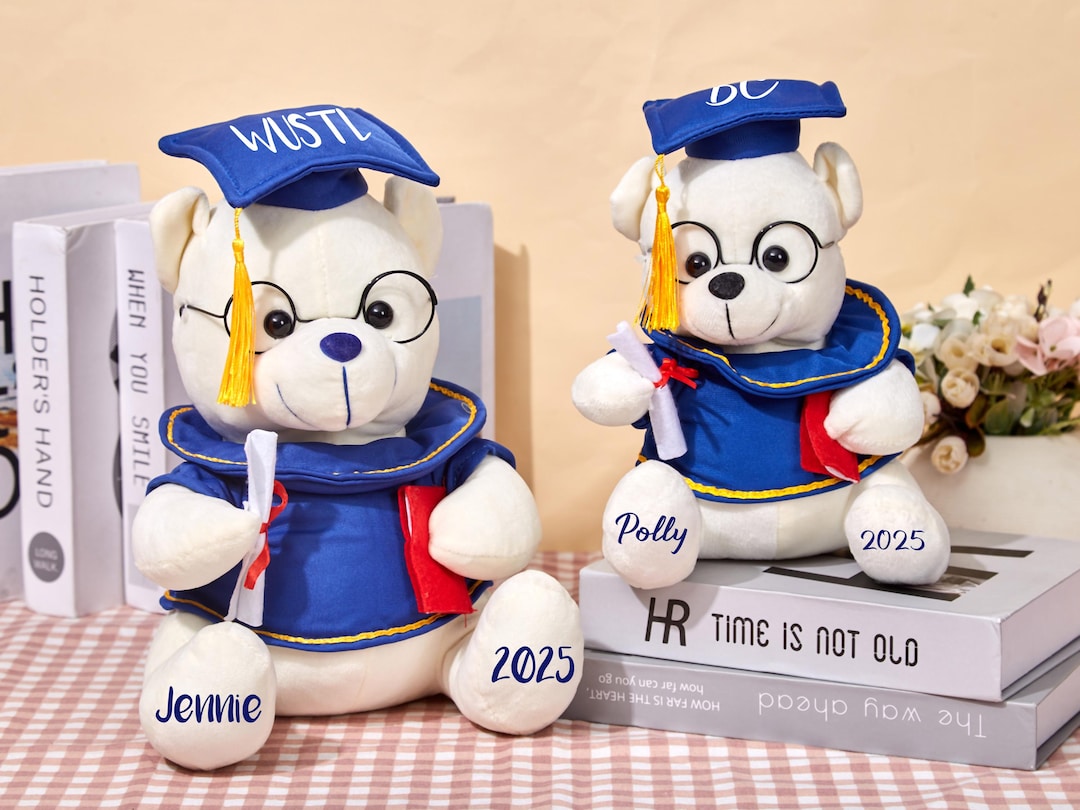 Personalized Graduation Teddy Bear,plush Bear With Mortarboard and ...