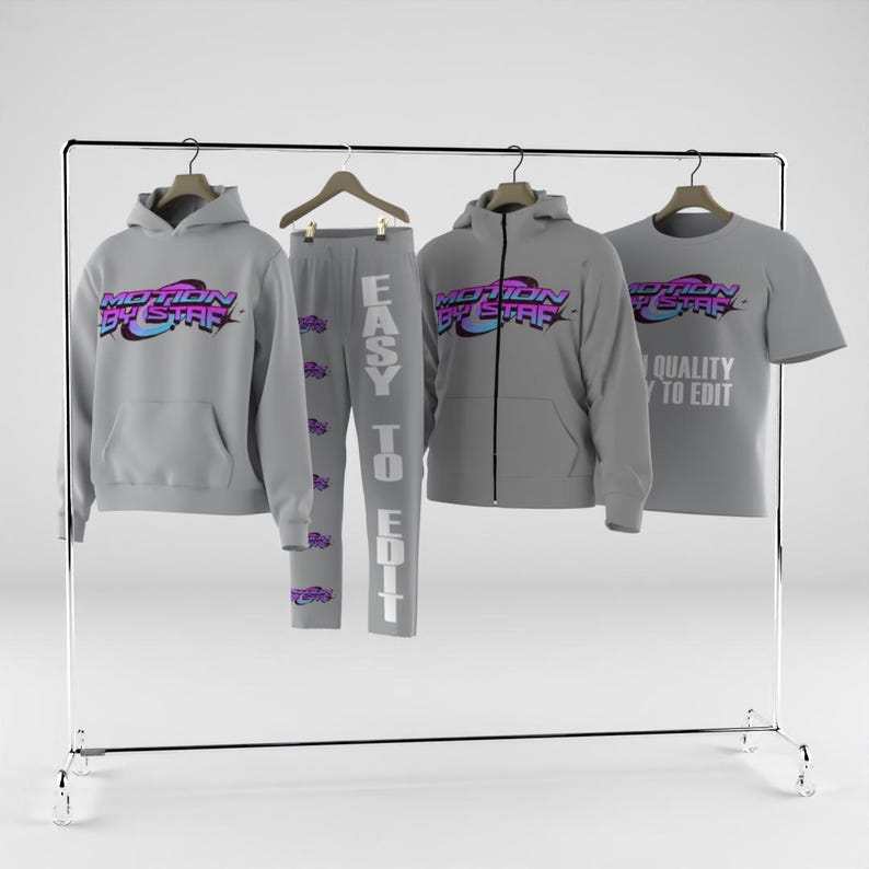 3D Clothing Rack Animation Mockup for Clothing Brands & Streetwear ...