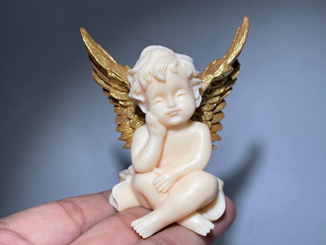 Handmade Ivory Nut Angel Skull:quartz Crystal Healing Decor (2.9") - Etsy