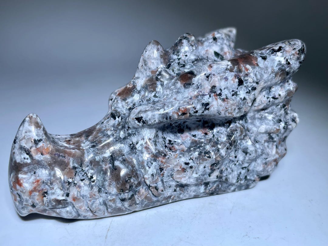 2" Natural Yooperlite Stone Dragon Skull Quartz Crystal Skull,crystal ...