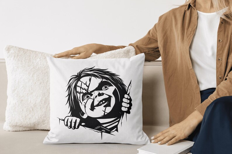 PEEKING CHUCKY, Svg, T-shirt, Sticker, Mug Wrap, Vector, Sublimation ...