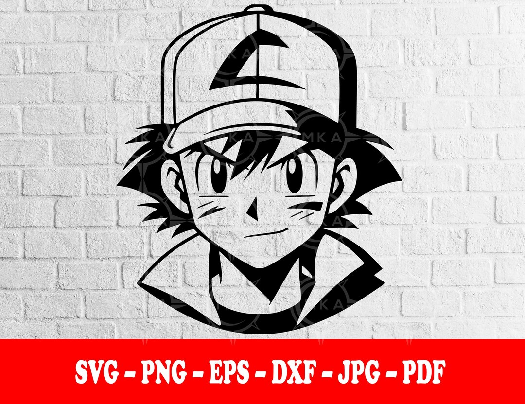 ASH KETCHUM, Svg, T-shirt, Sticker, Mug Wrap, Vector, Sublimation ...