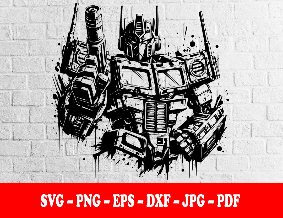 Graffiti Optimus Prime, T-shirt, Sticker, Mug Wrap, Vector, Sublimation ...