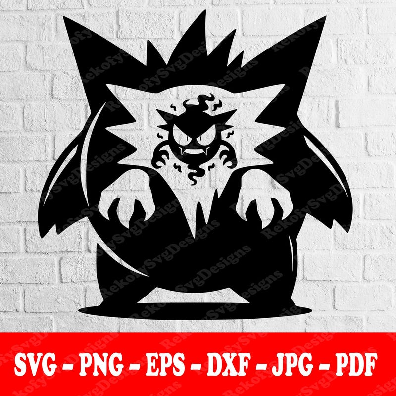 Gengar Svg - Etsy