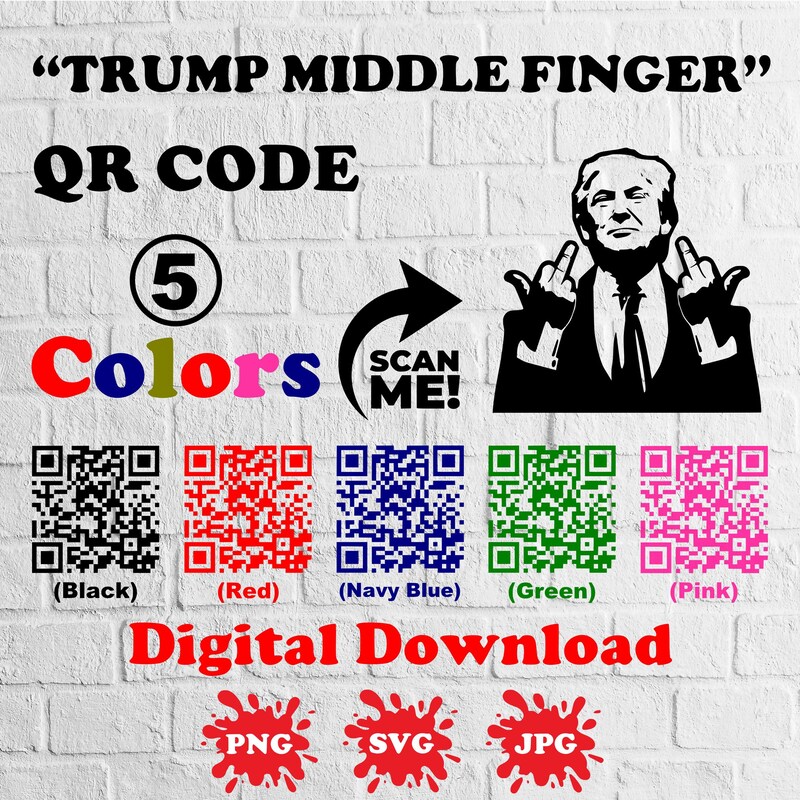 Trump Qr Code Tshirt - Etsy