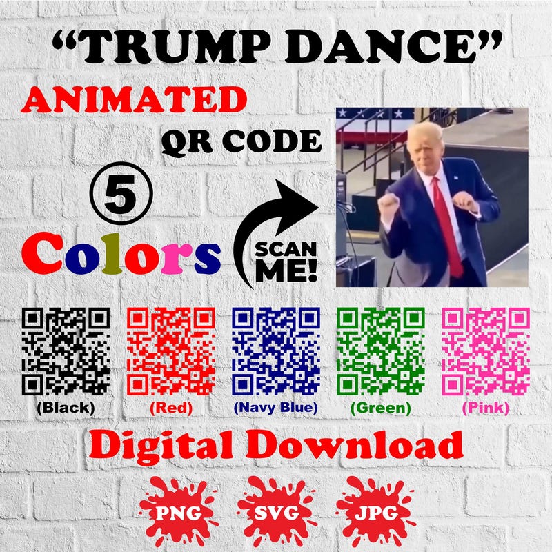 Trump Dance Qr Code - Etsy