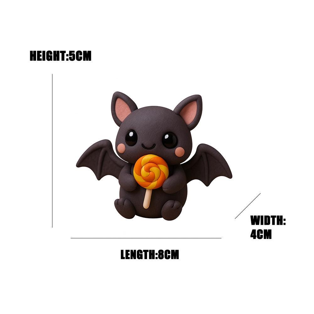 Handmade Kawaii Bat Figurine: Polymer Clay Halloween Decor - Etsy