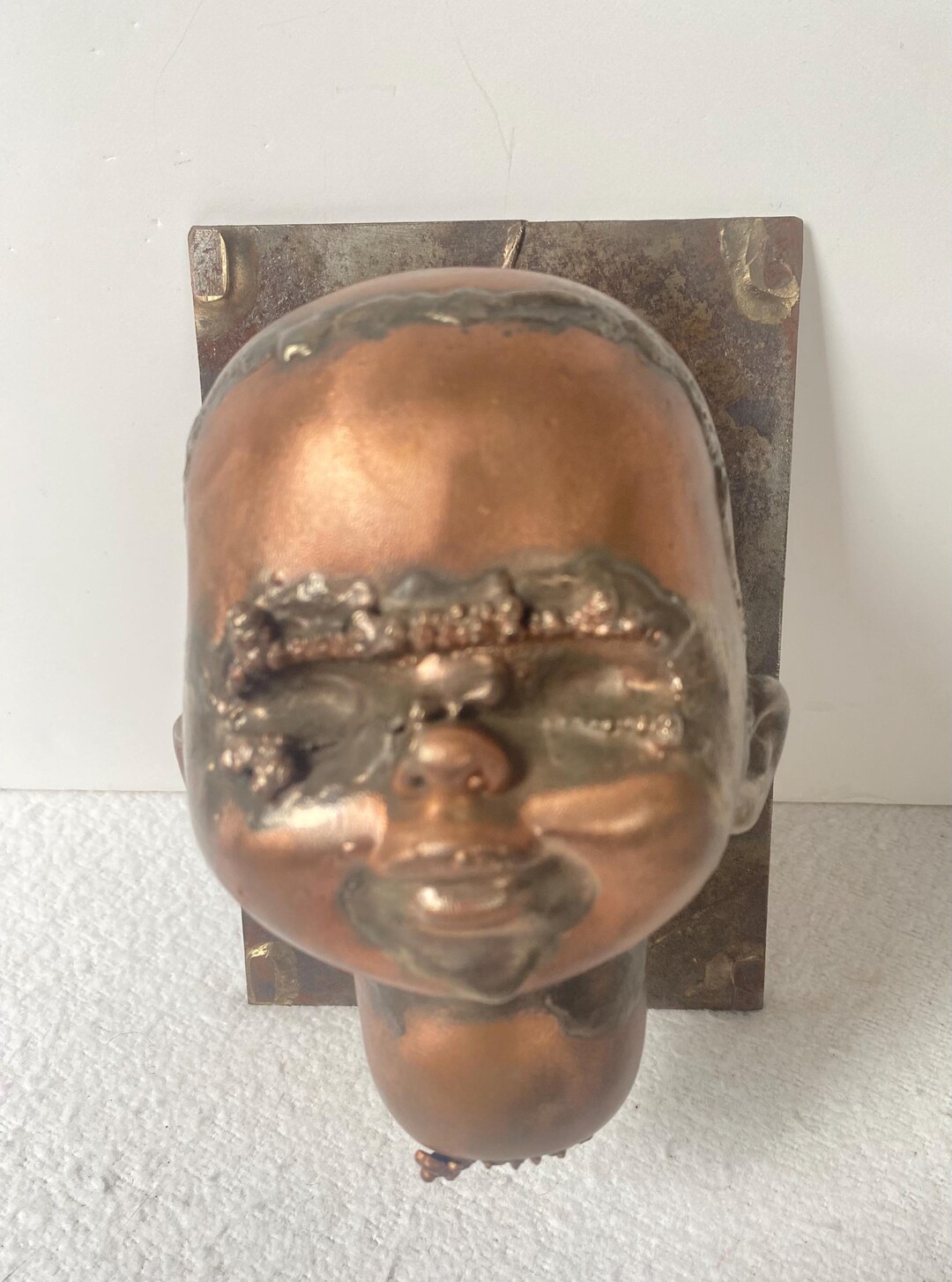 Decorative Vintage Copper Dolls Head Mold - Etsy