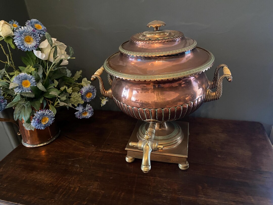A Victorian Tea Urn or Samovar, Decorative, Ideal for Flower ...