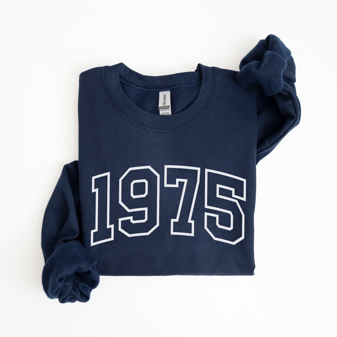 1975 Sweatshirt, Est. 1975 Sweater, 50th Birthday Gift, 50th ...