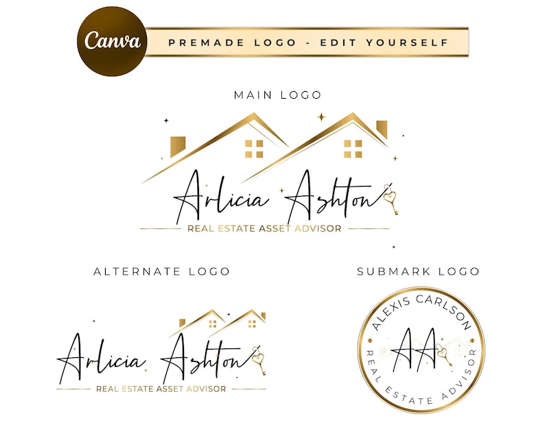 Modern Realtor Logo, Luxury Real Estate Logo, Real Estate Logo Designs ...