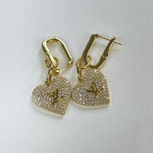 Louis Vuitton Earrings Etsy Denmark