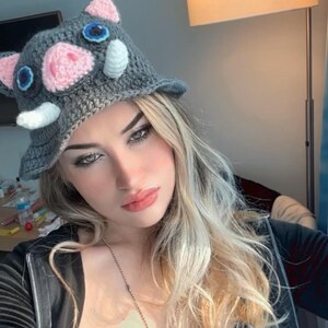 Inosuke Inspired Crochet Hat - Etsy