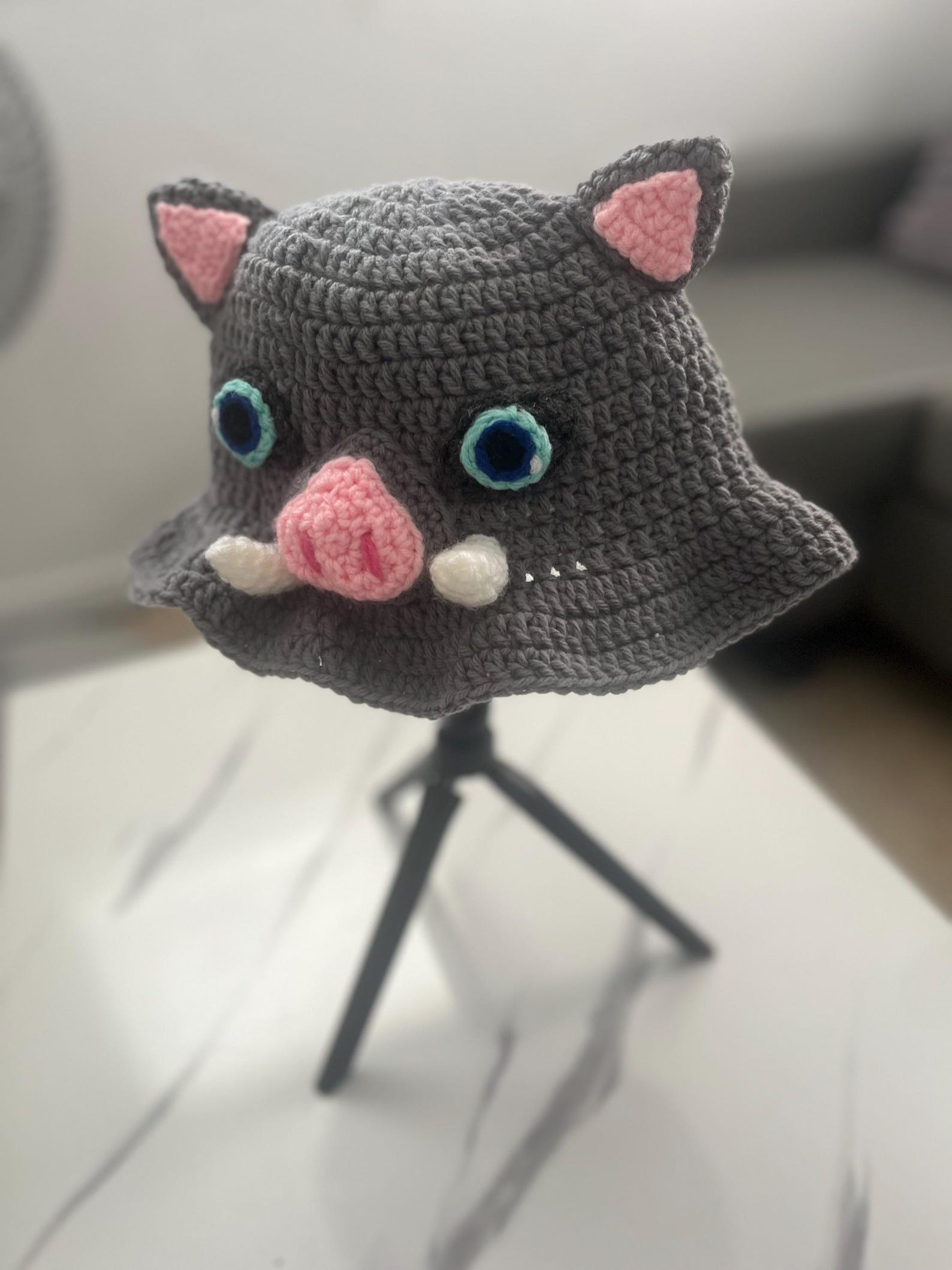 Inosuke Inspired Crochet Hat - Etsy