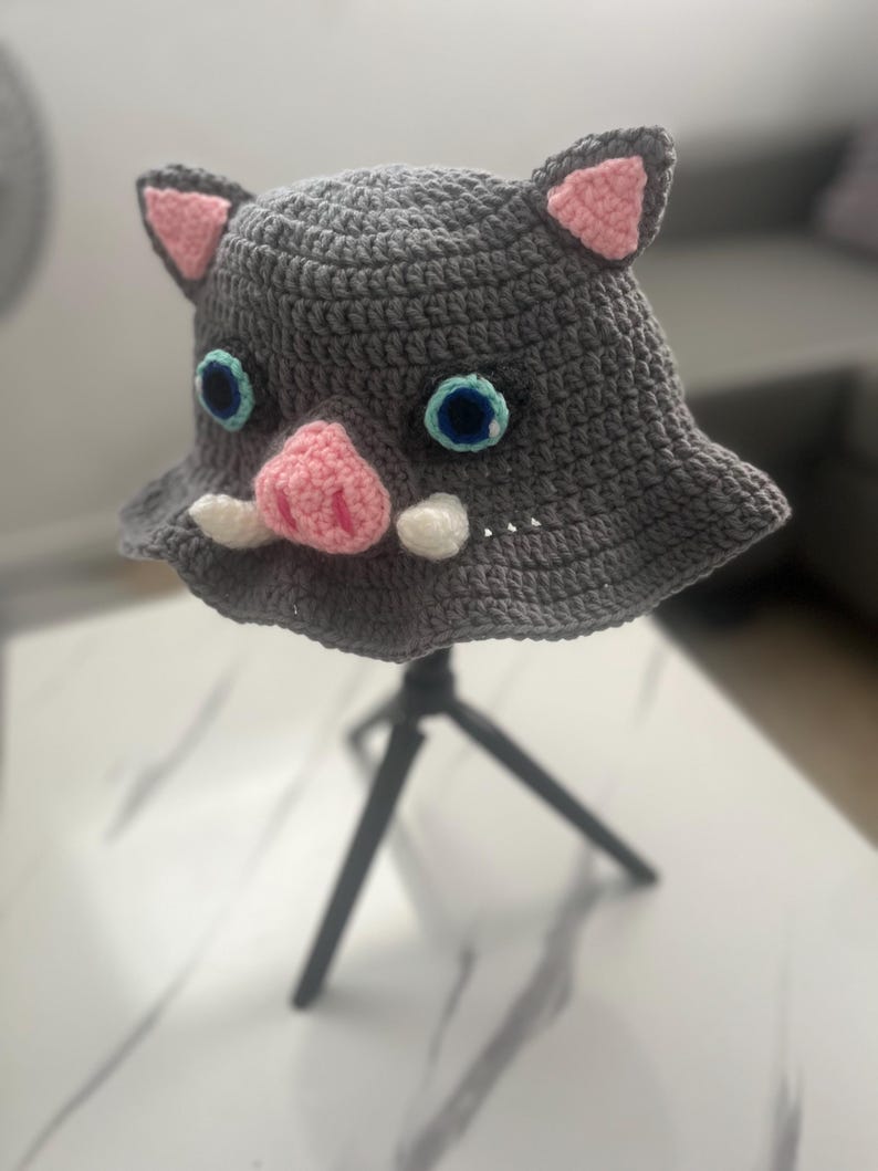 Inosuke Inspired Crochet Hat - Etsy