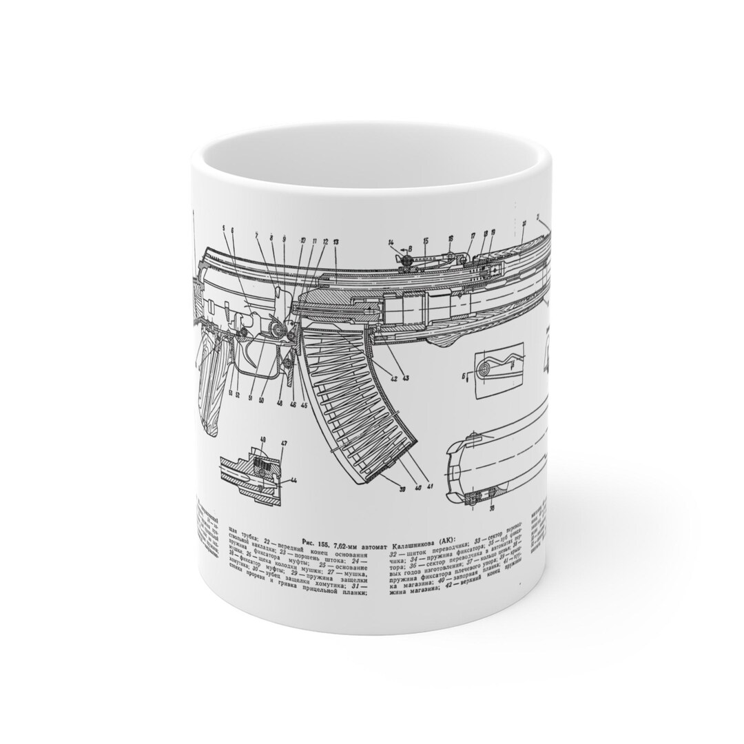 Kalashnikov AK47 Diagram MUG - 11oz Coffee Mug - Etsy