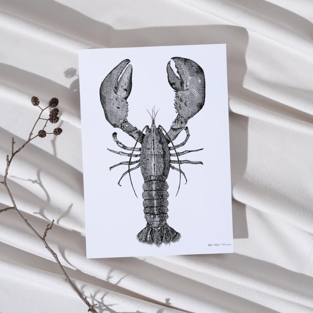 Postcard-sized Art Print - Pen and Ink Drawing - "the Presence and ...