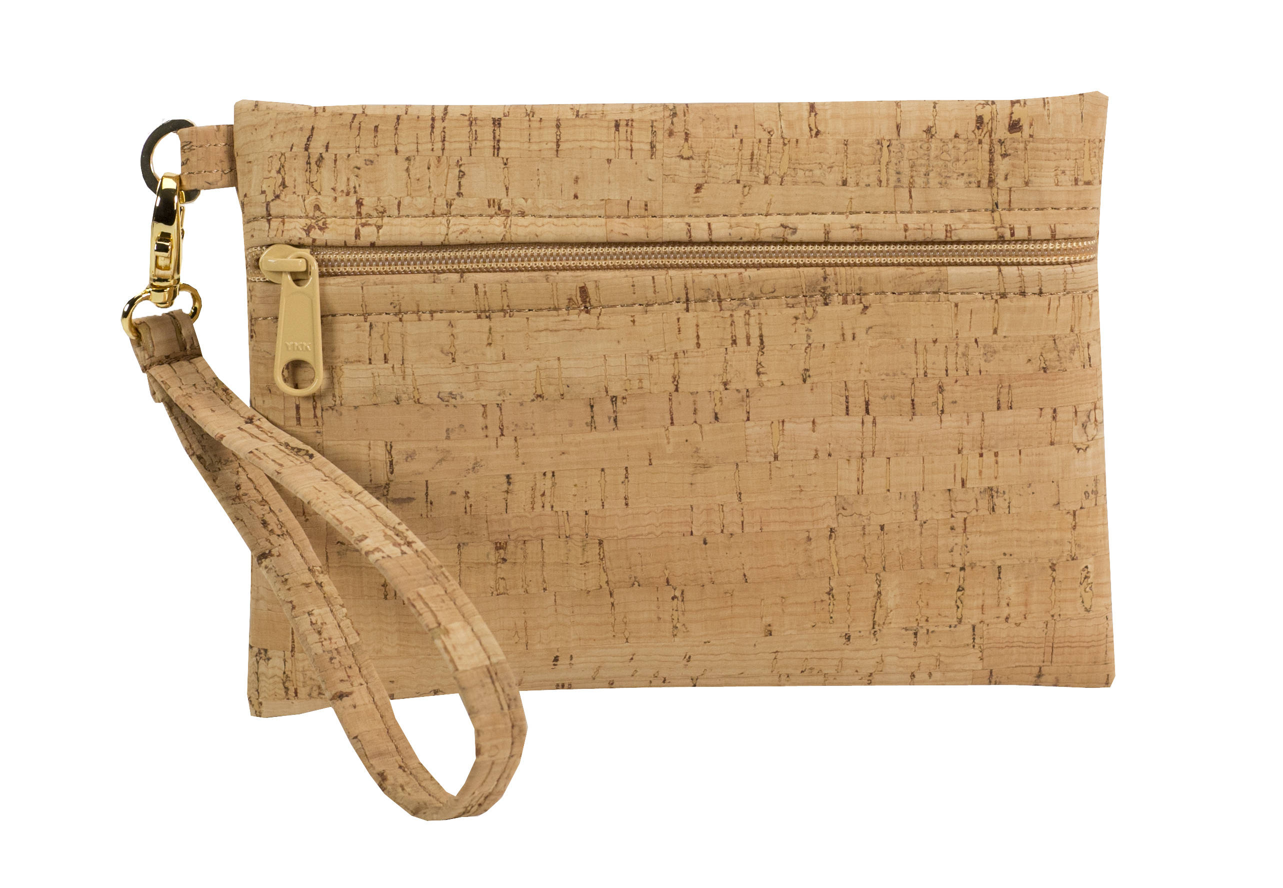 Cork Wristlet, Rustic Cork Colored Zipper - Etsy