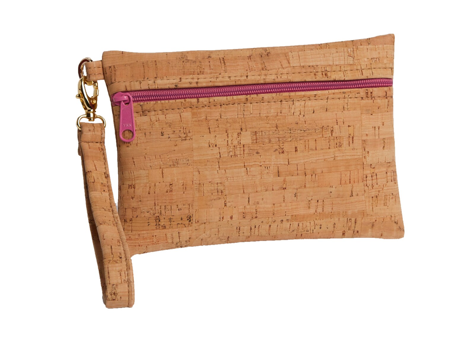 Cork Wristlet, Rustic Cork Colored Zipper - Etsy