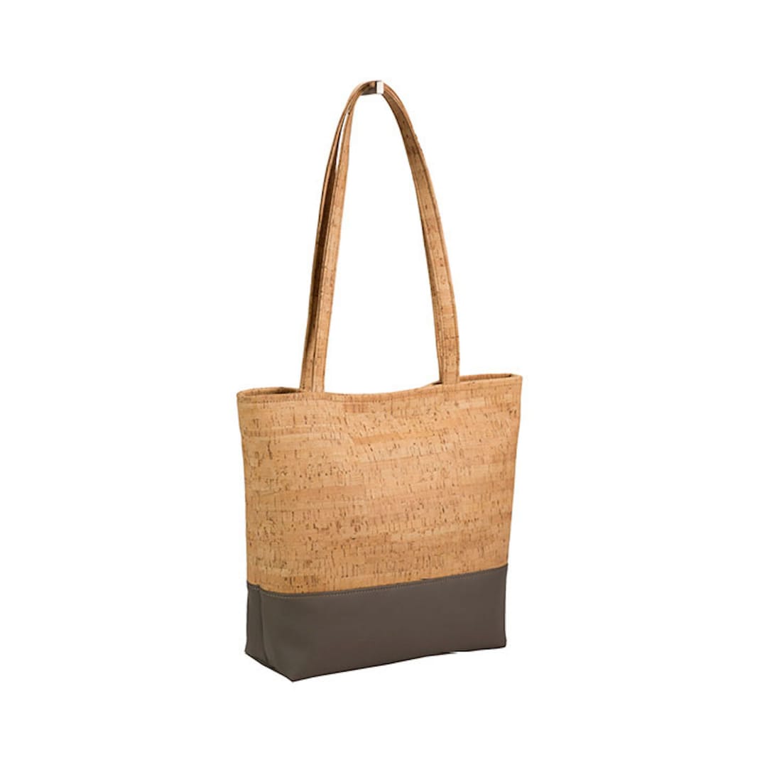 Cork Tote Bag, Rustic Cork Faux Leather - Etsy