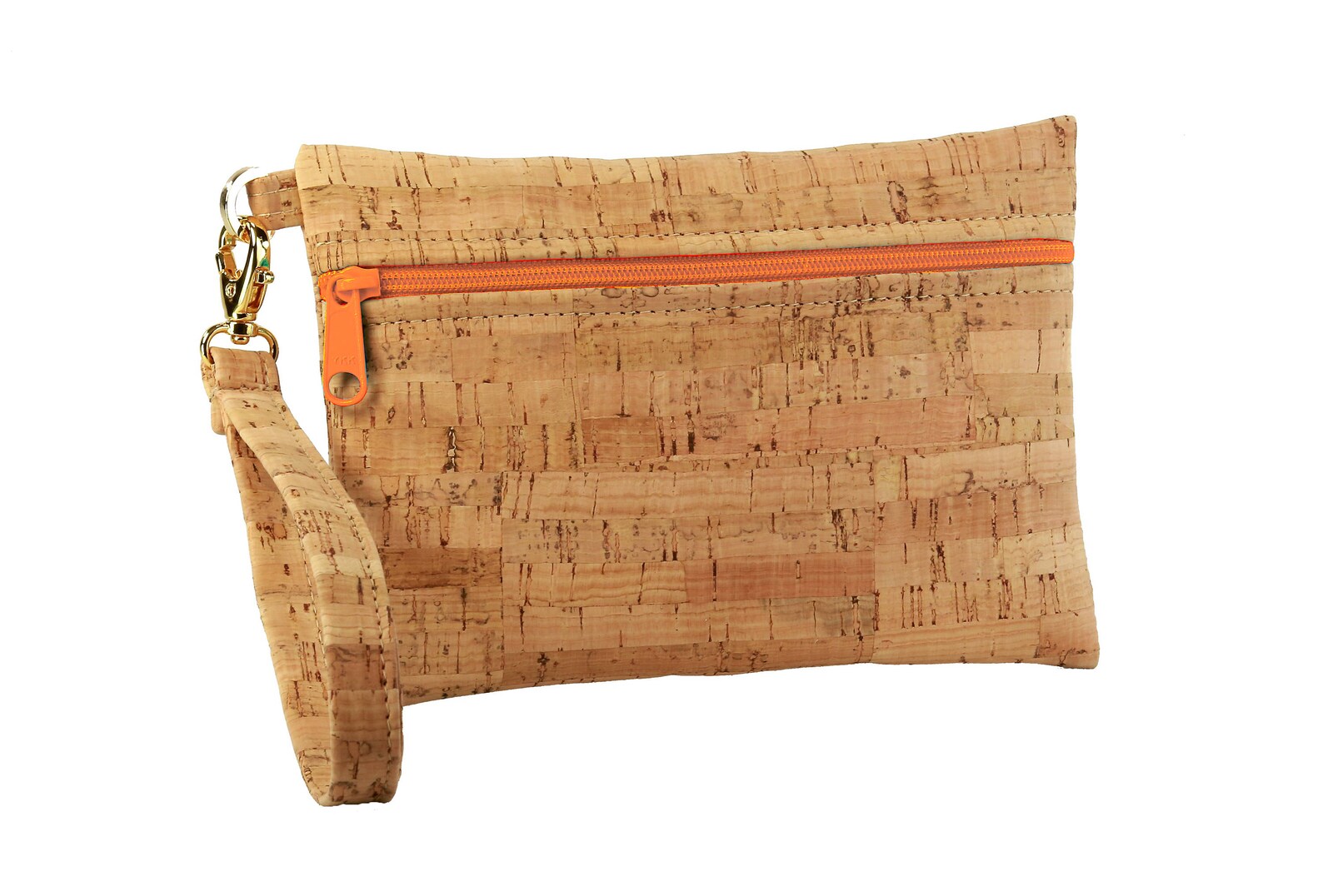Cork Wristlet, Rustic Cork Colored Zipper - Etsy UK
