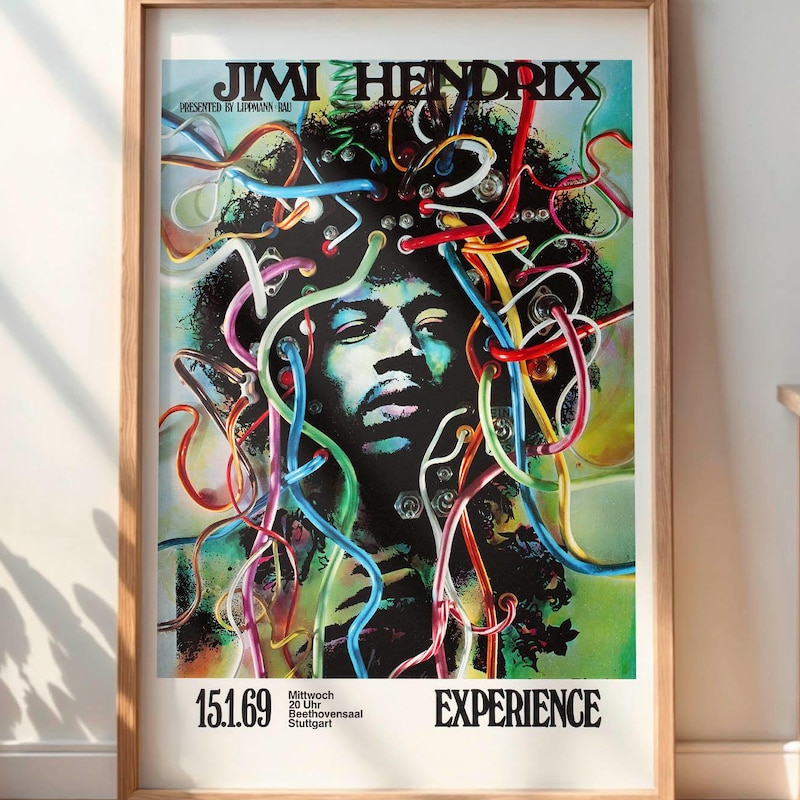 Jimi Hendrix Poster Posters - Etsy UK