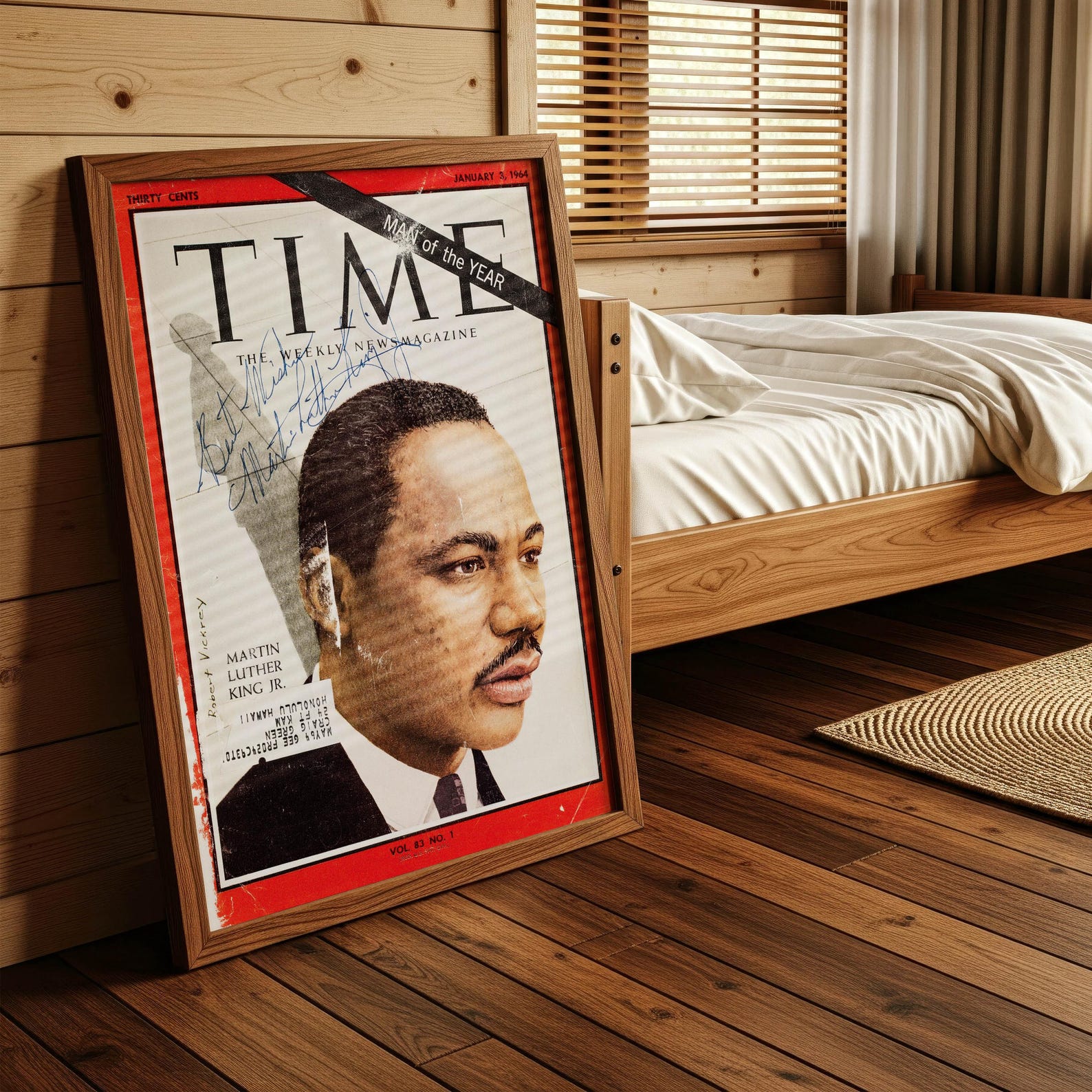Martin Luther King Jr Man of the Year Signed Cover - DIGITAL Iconic ...
