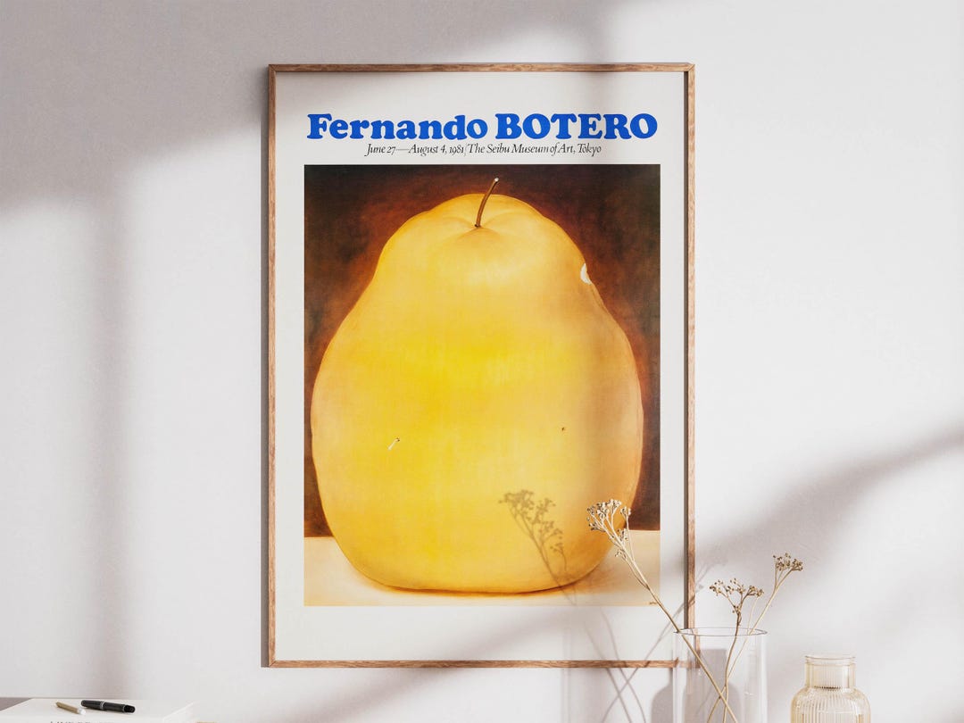 Vintage Fernando Botero Exhibition Poster - Museum Art Print, Retro ...