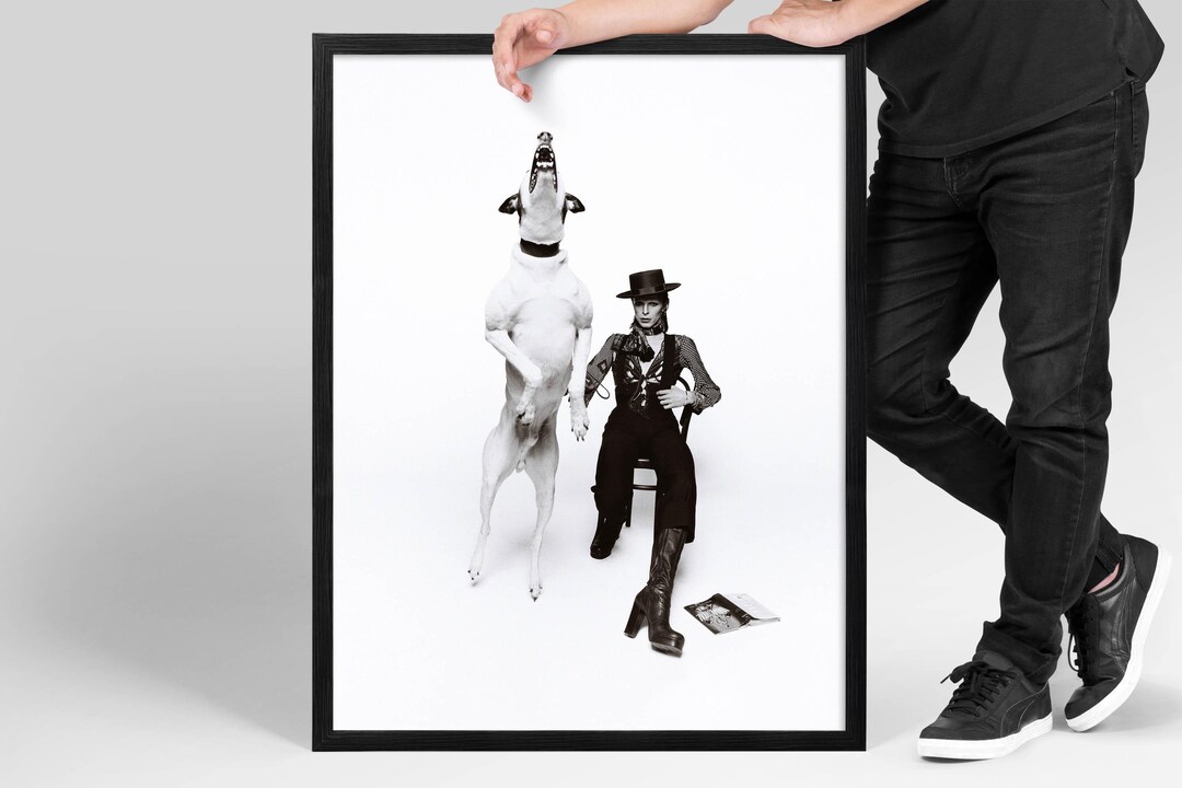 David Bowie Vintage Poster, DIGITAL Diamond Dogs Album Photo Print ...