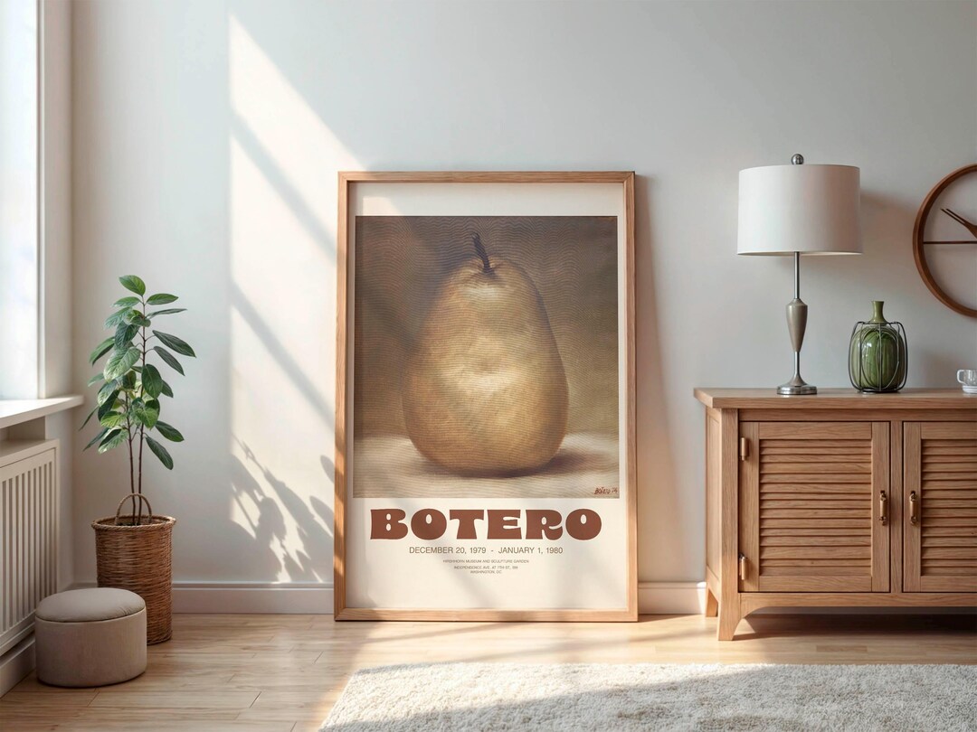 Vintage Fernando Botero Exhibition Poster - Museum Art Print, Retro ...