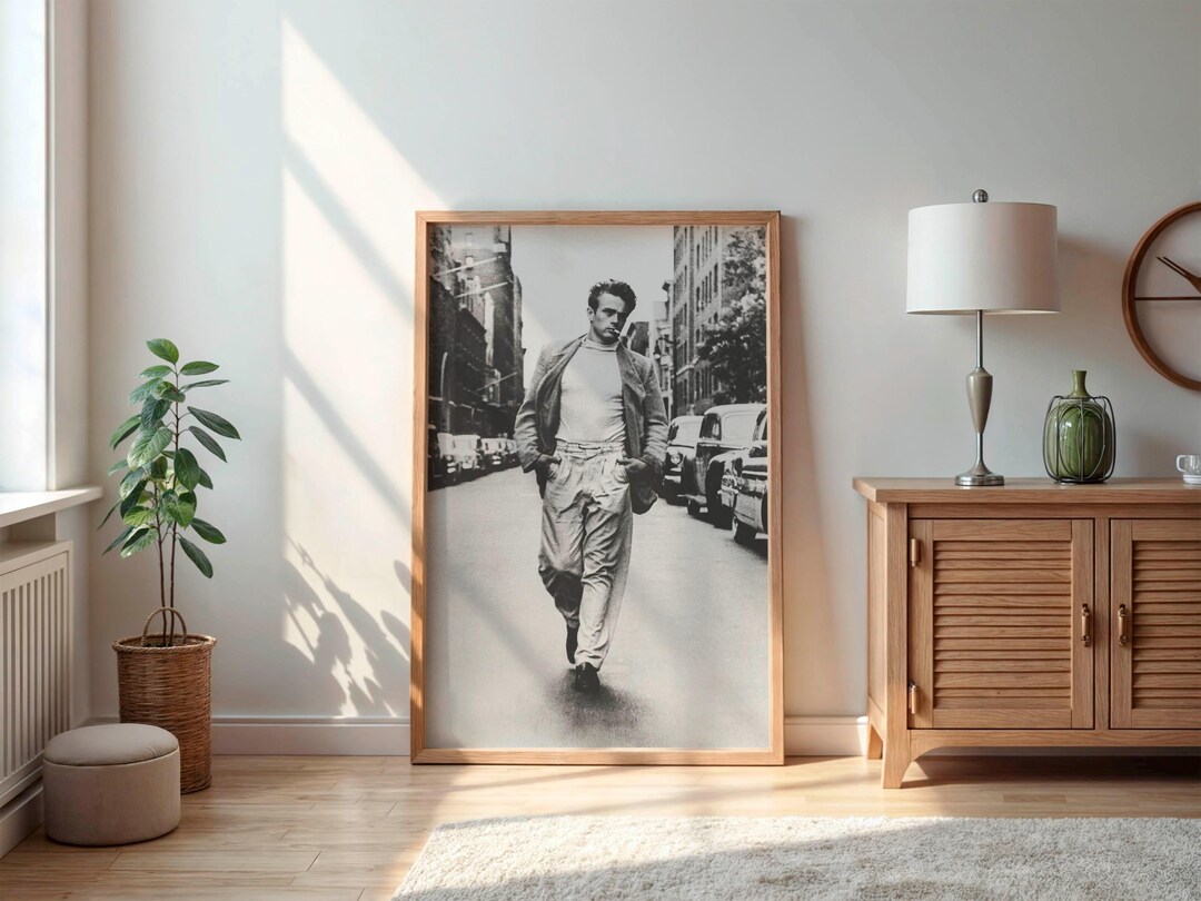 James Dean 1954 Photo Poster - DIGITAL - Iconic Street Portrait ...