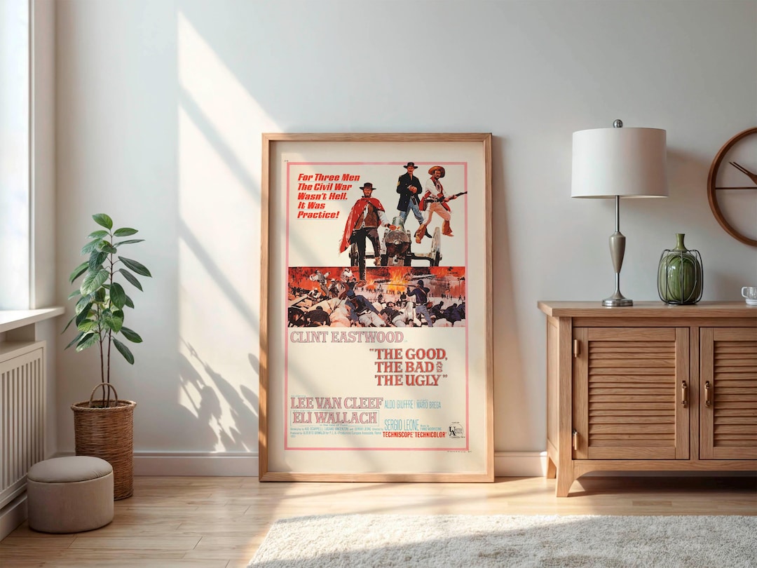 The Good, the Bad and the Ugly (1968) - Vintage Western Movie Poster ...