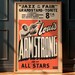 Vintage Jazz Poster, Louis Armstrong & His All-stars 1950's "tonite ...