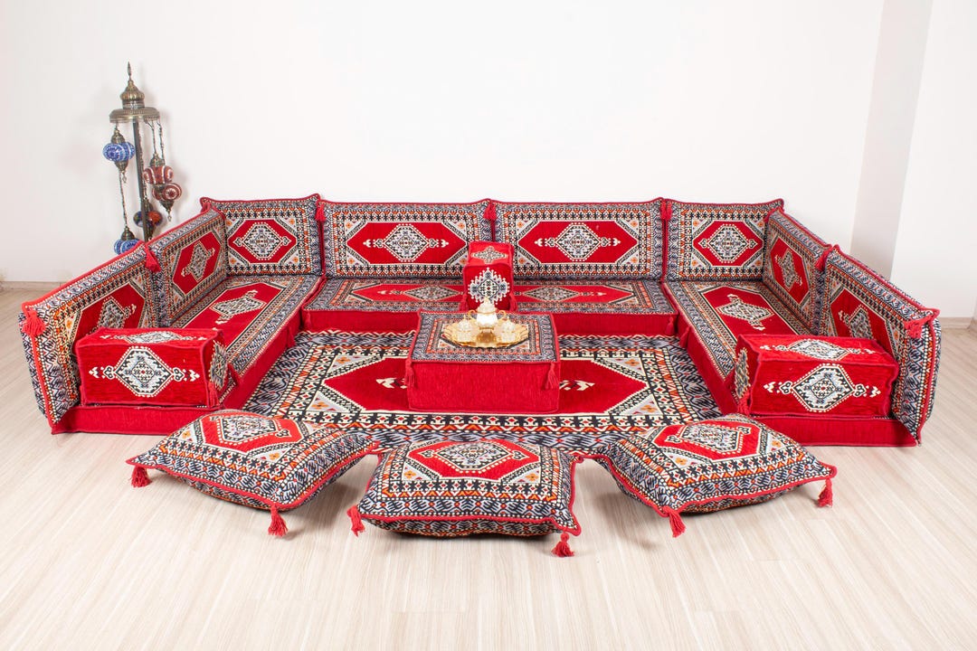 Arabic Diwan Set, Modular Sofa, U Shaped Arabic Sofa, Outdoor Floor ...