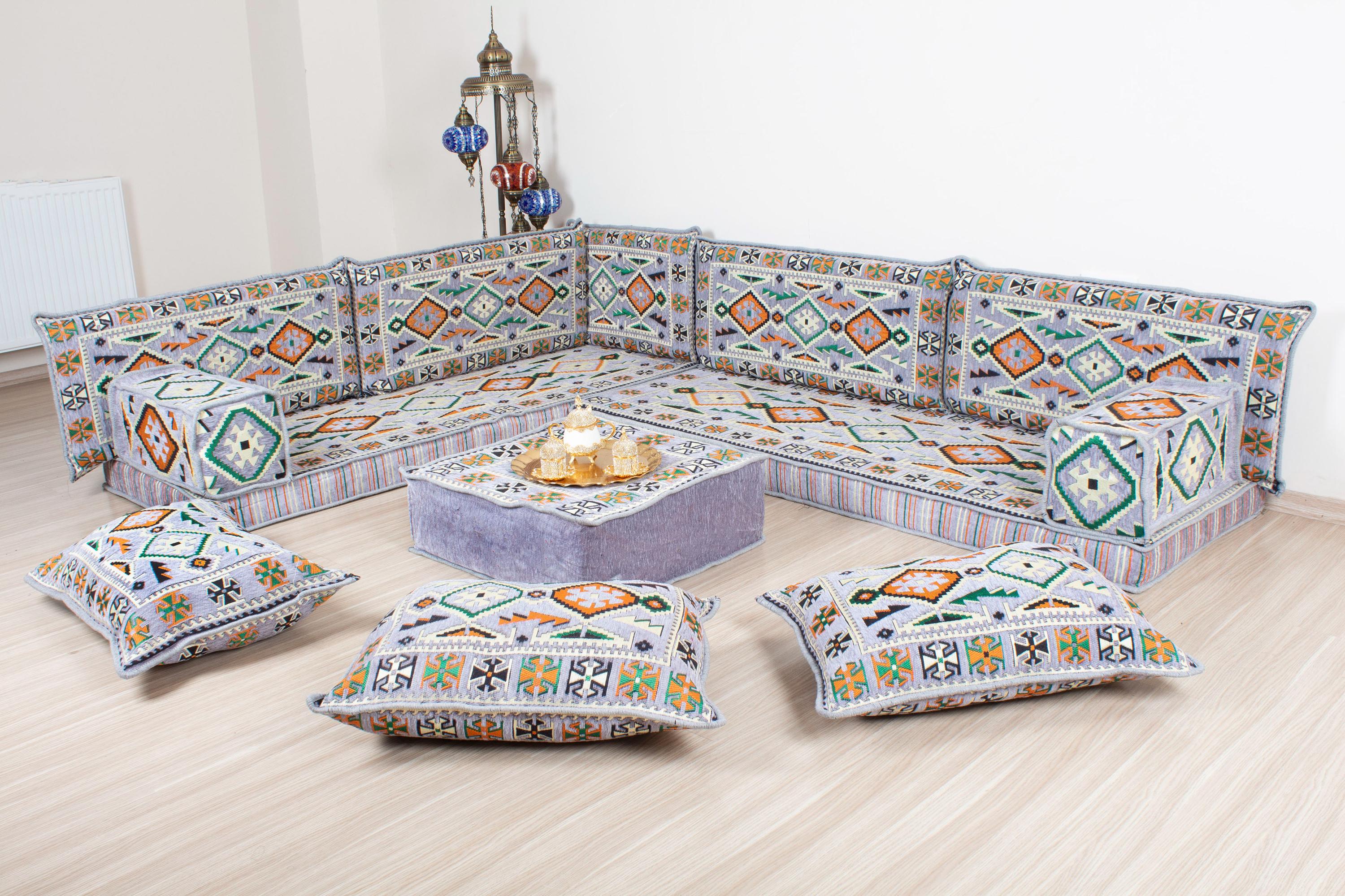 Custom Arabic Majlis, L Shaped Bench Sofa, Veranda Couch Set ...