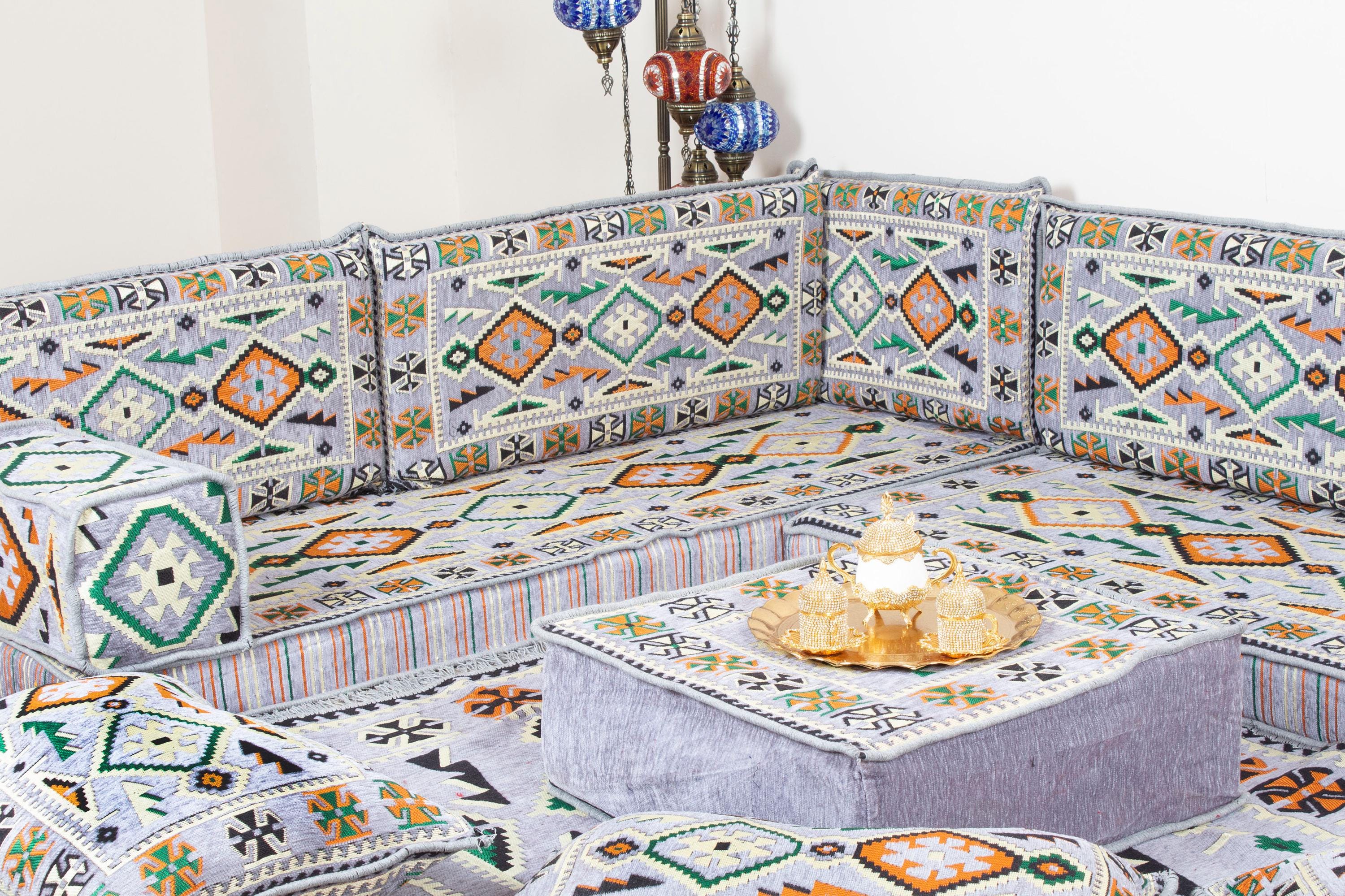 Custom Arabic Majlis, L Shaped Bench Sofa, Veranda Couch Set ...