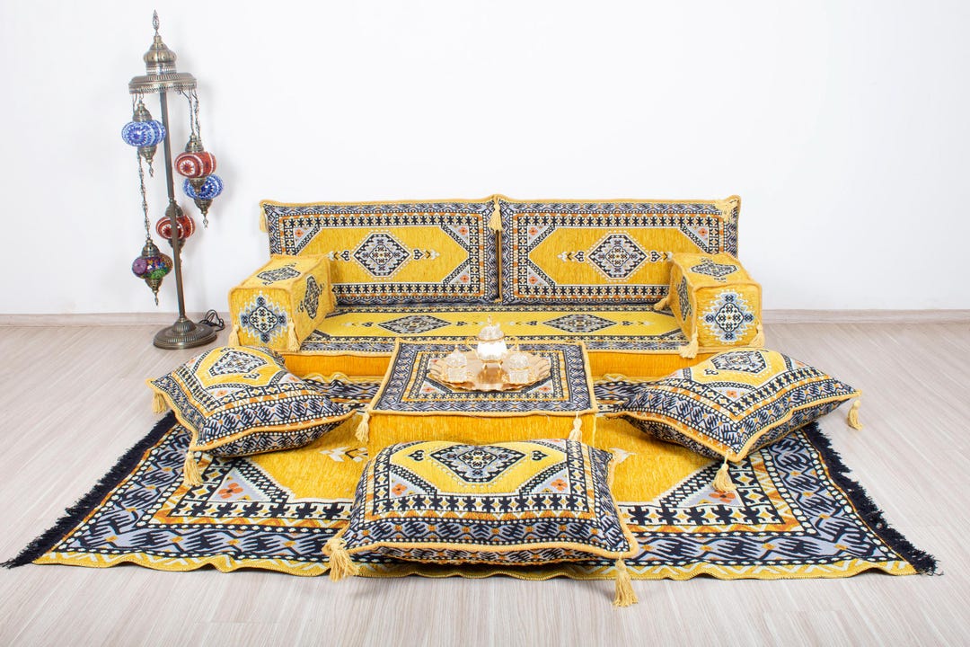 Moroccan Sofa Set, Arabic Majlis, Custom Bench Sofa, Modular Floor ...