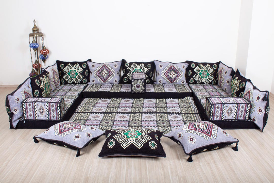 Arabic Majlis Sofa Set, Modular Sofa, Outdoor Floor Cushion, Ethnic ...